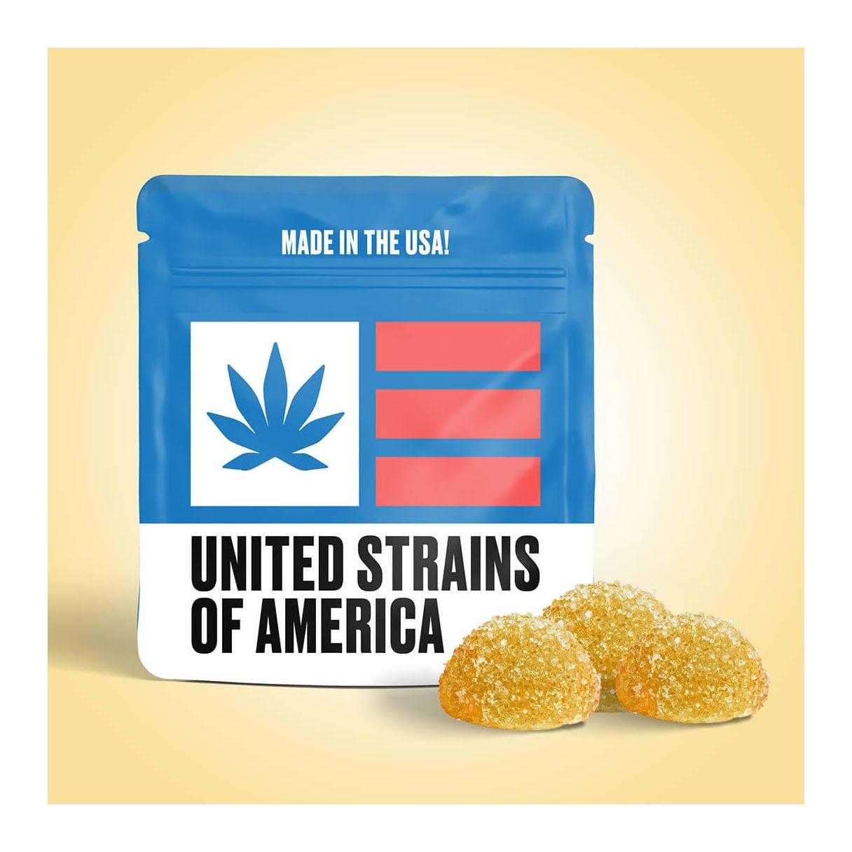 15mg Sour Lemon Delta 9 THC Gummies | United Strains of America