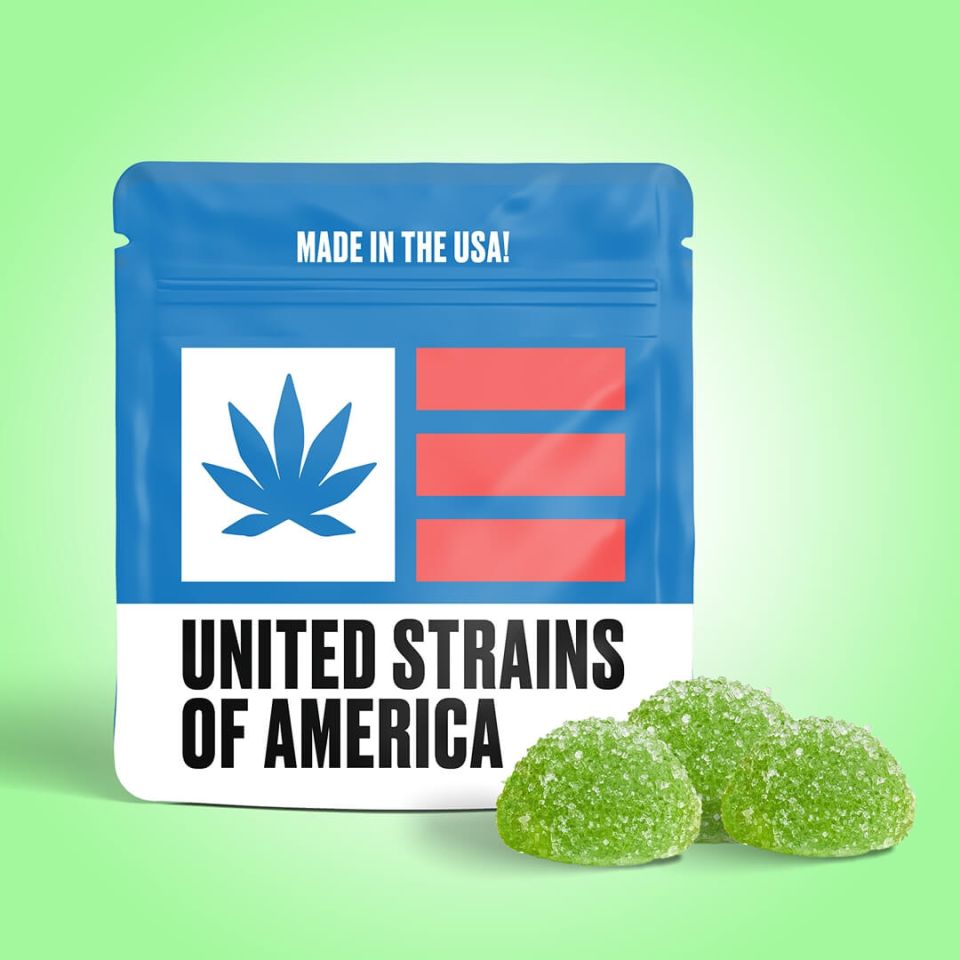 Sour Apple Delta 9 THC Gummies - 15mg | United Strains of America